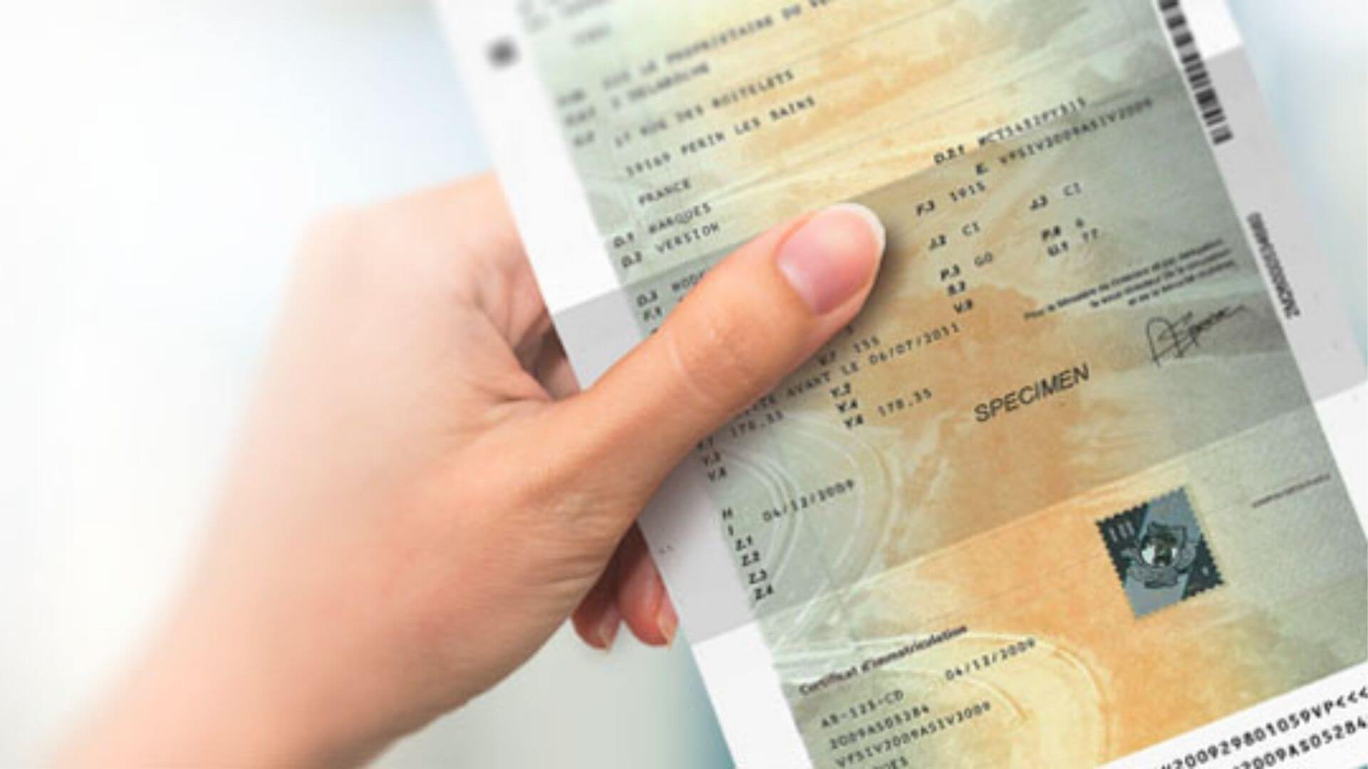 Carte grise : qu’est-ce c'est une carte grise ou certificat d ...